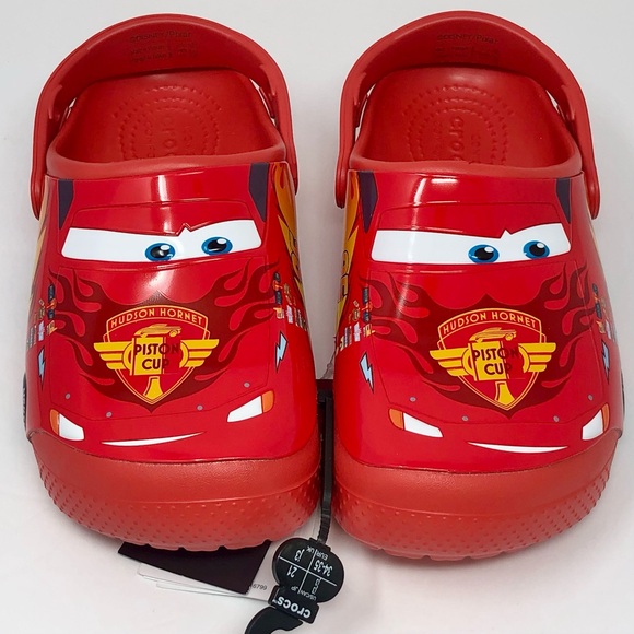 CROCS | Shoes | Crocs Disney Pixar Cars Lightning Mcqueen Red Clogs ...